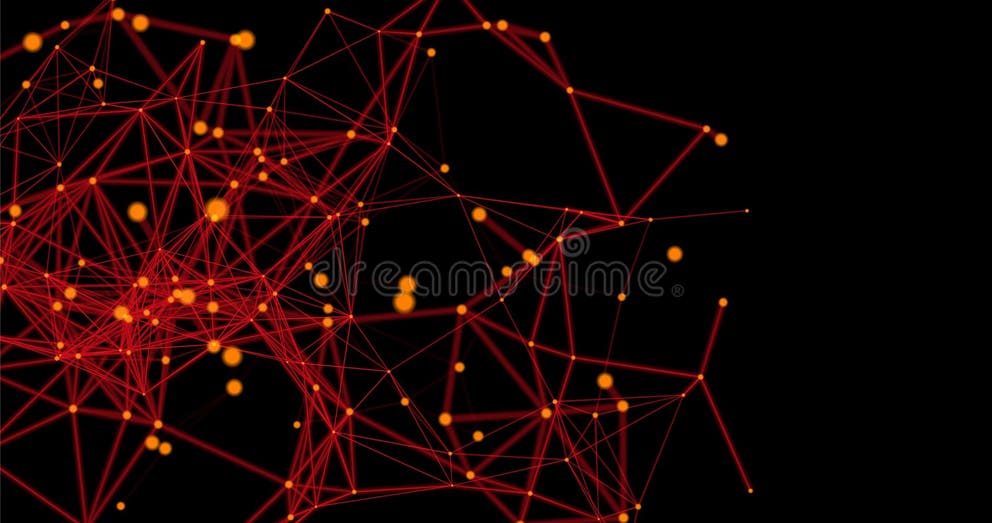 Abstract Background With Connecting Dots And Lines Network Connection Structure Plexus Weave