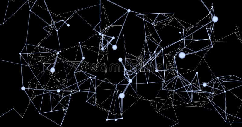 Abstract Background With Connecting Dots And Lines Network Connection Structure Plexus Weave