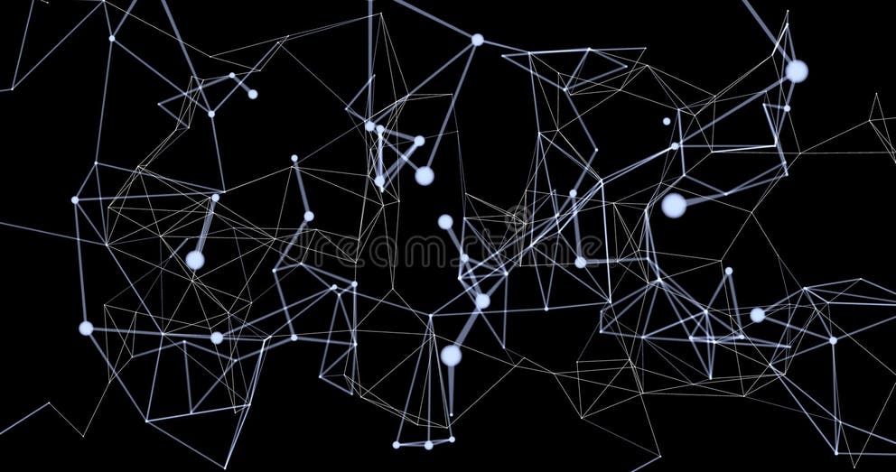 Abstract Background With Connecting Dots And Lines Network Connection Structure Plexus Weave