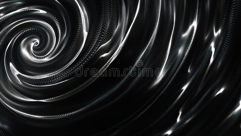 Abstract Background with Connecting Dots. Abstract Point Digital Wave ...