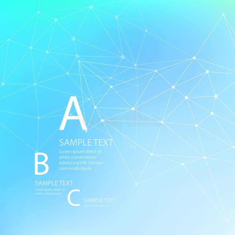 Red Triangle Connection Abstract Background. Vector Illustration Stock ...