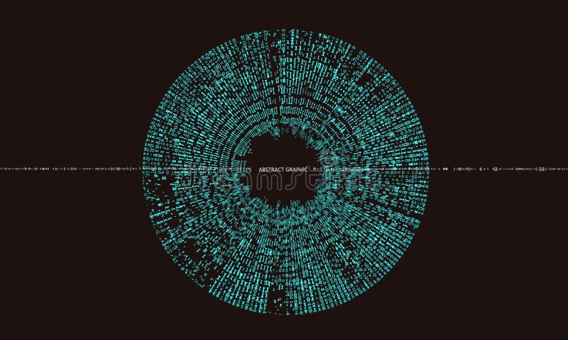 An Abstract Background Consisting of Binary Numbers. Stock Vector ...