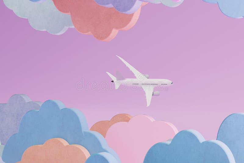 Abstract Background Consisting of Multi-colored Clouds among Which the ...