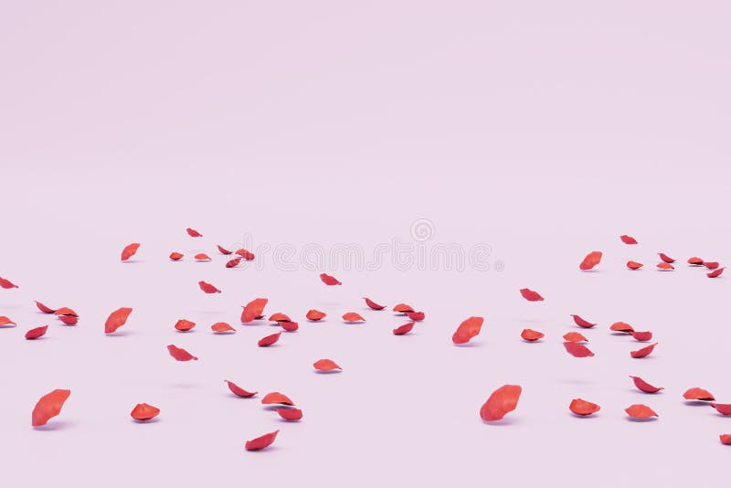 An Abstract Background Consisting of Patterns of Red Rose Petals on a ...