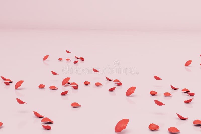 An Abstract Background Consisting of Patterns of Red Rose Petals on a ...