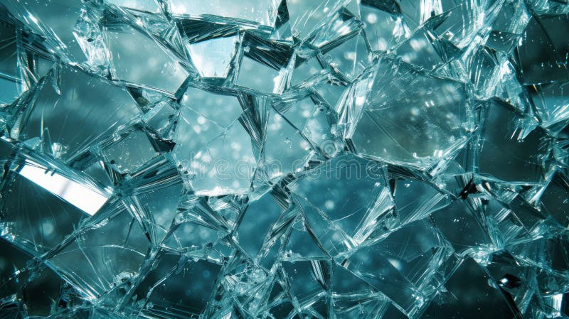 Abstract Background Consisting of Pieces of Broken Mirror Stock Photo ...