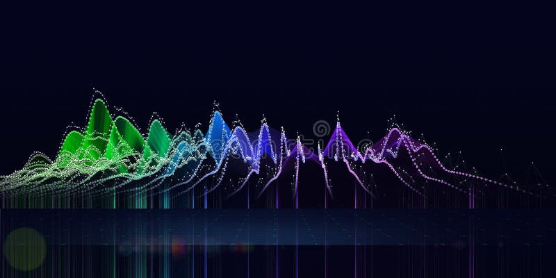 Abstract Background Contain Color Graph from Dotted Guides with Blurred ...