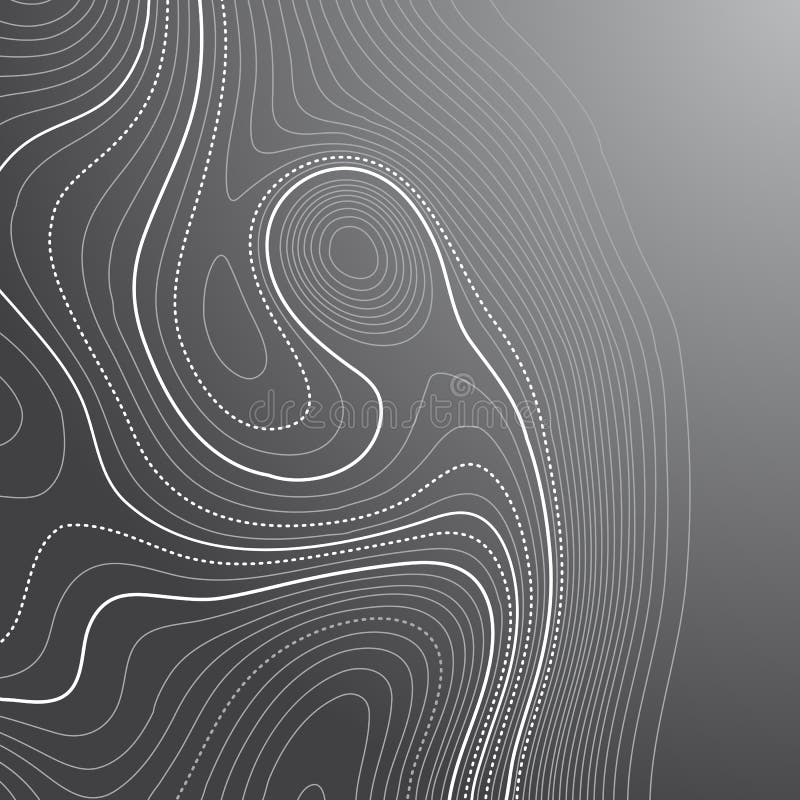 Abstract Background with a Contour Topography Design Stock Vector ...