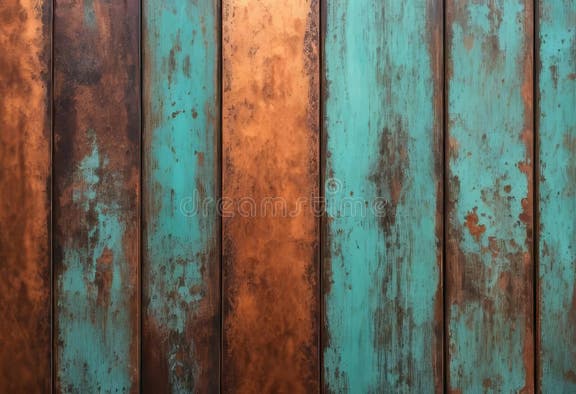 An Abstract Background with Copper, Rust, and Wood Textures and ...