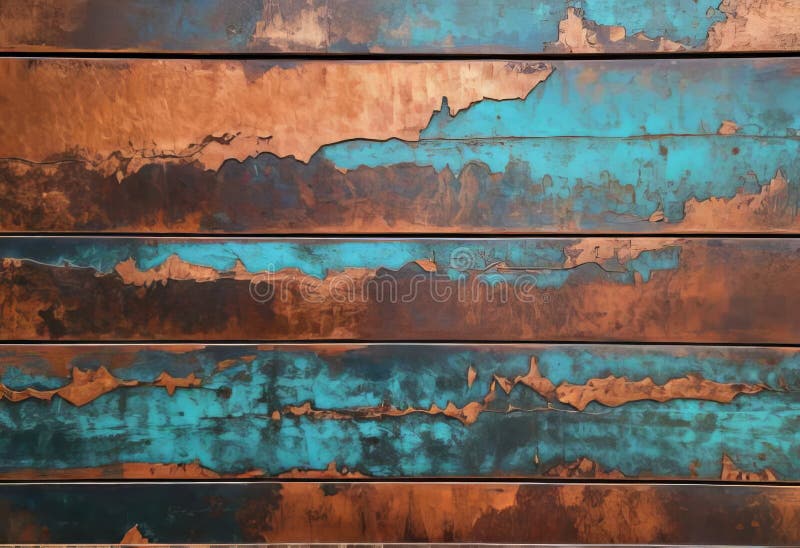 An Abstract Background with Copper, Rust, and Wood Textures and ...