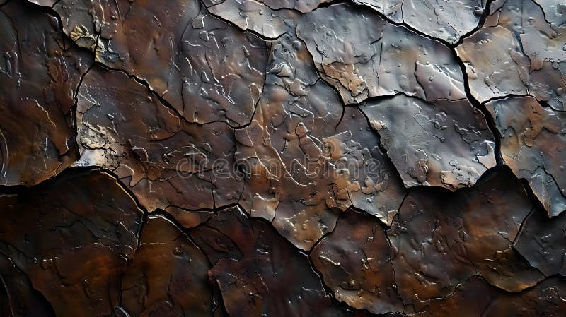 Abstract Background with Cracked Metal Texture Stock Illustration ...