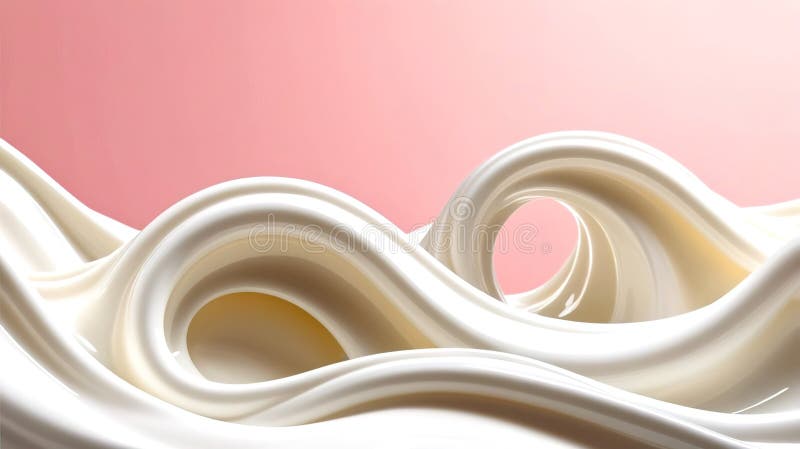 Abstract Background of Cream Waves Stock Illustration - Illustration of ...