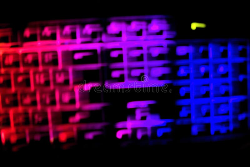 Abstract Background Created by Blur Glowing Keyboard. Stock Image ...