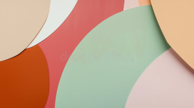 Pastel Semicircle Shapes Abstract Background Stock Photos - Free ...