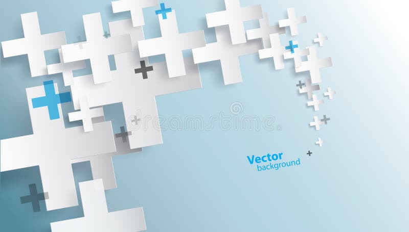 Abstract Background Created with Plus Sign. Stock Vector - Illustration ...