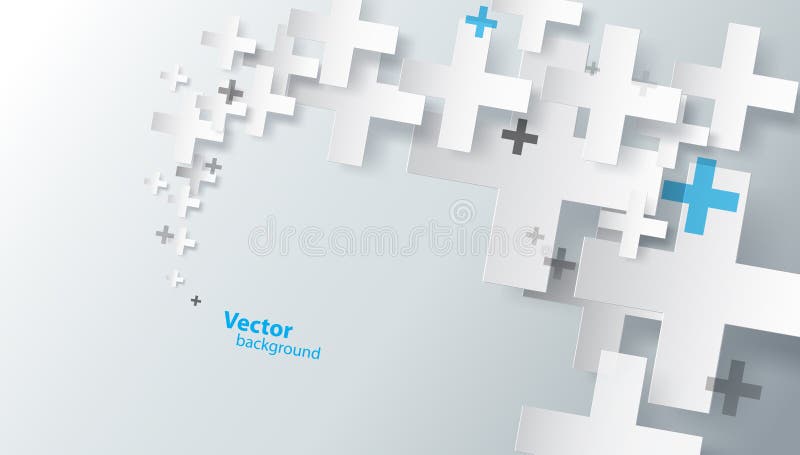 Abstract Background Created with Plus Sign. Stock Vector - Illustration ...