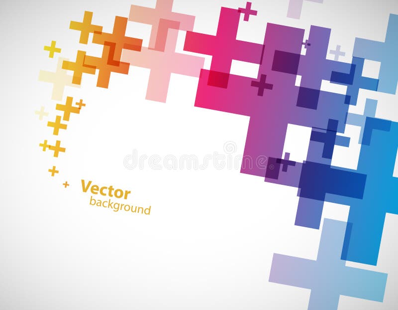 Abstract Background Created with Plus Sign. Stock Vector - Illustration ...