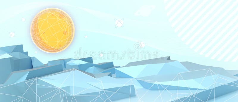 Abstract Background. Creative Idea Metaverse Landscape and Mountain ...