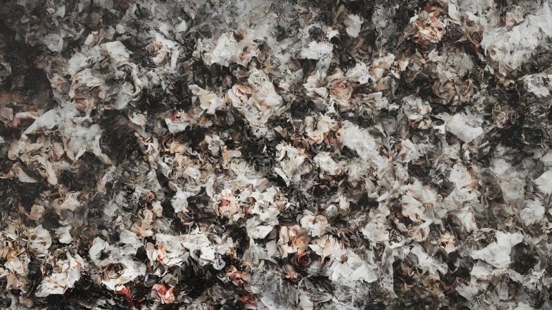 Abstract Background of Crumpled Paper and Ash on the Ground Stock ...