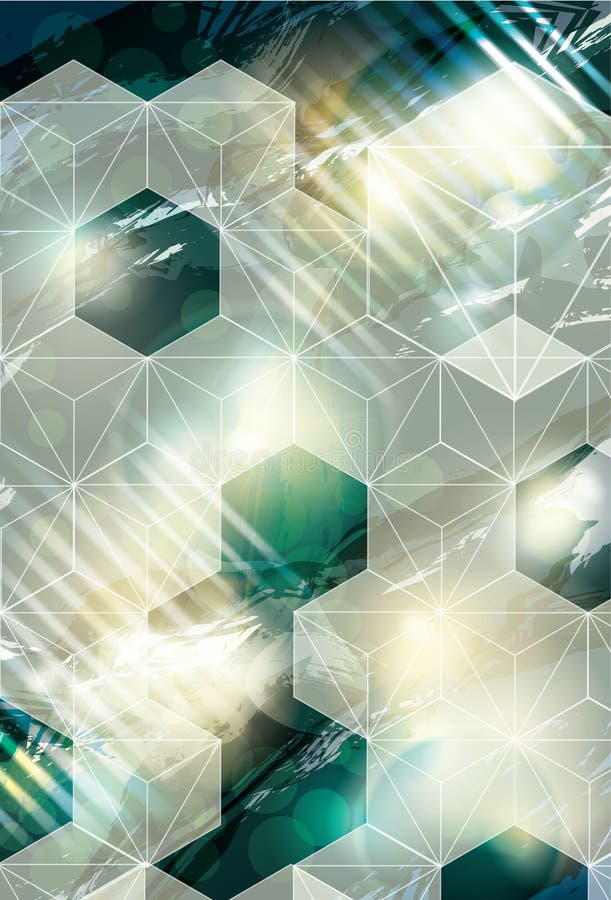 Funky Abstract Party Invitation Template Stock Vector - Illustration of ...