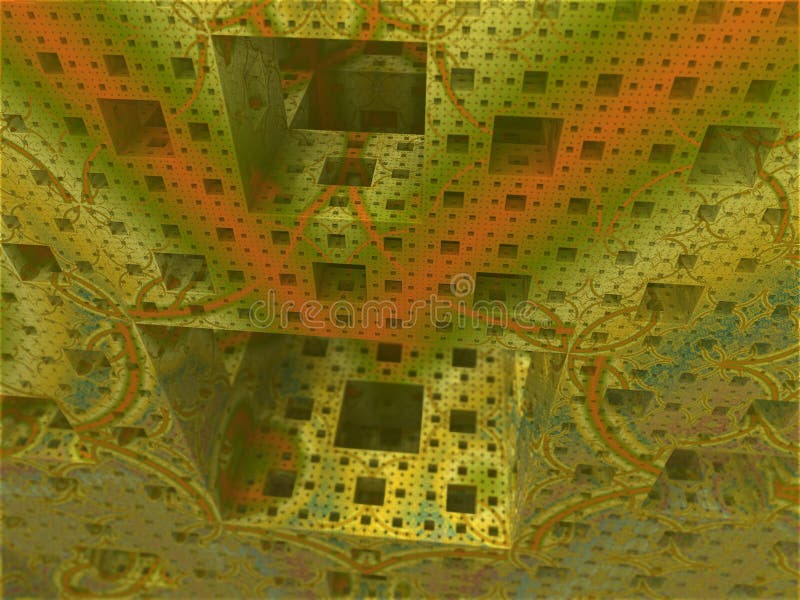 Abstract Background Cube World Stock Illustration - Illustration of ...