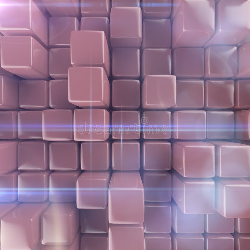 Abstract Background of Cubes Stock Illustration - Illustration of card ...