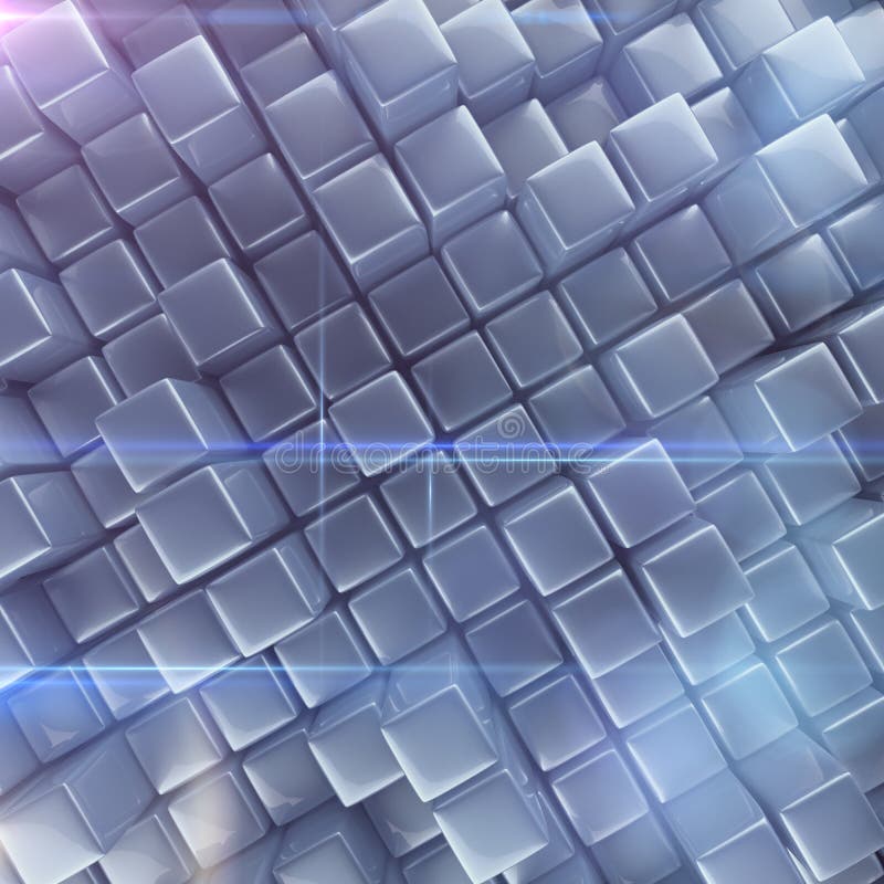Abstract Background of Cubes Stock Illustration - Illustration of ...