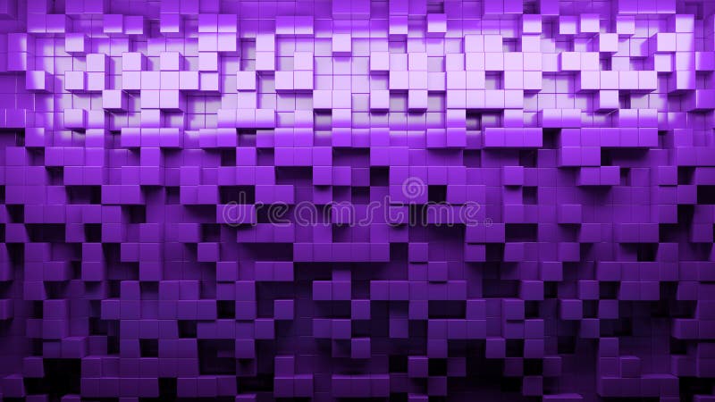 Abstract Background with Cubes in Different Levels. Stock Illustration ...