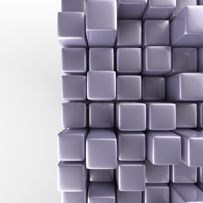 Abstract Background of Cubes Stock Illustration - Illustration of ...