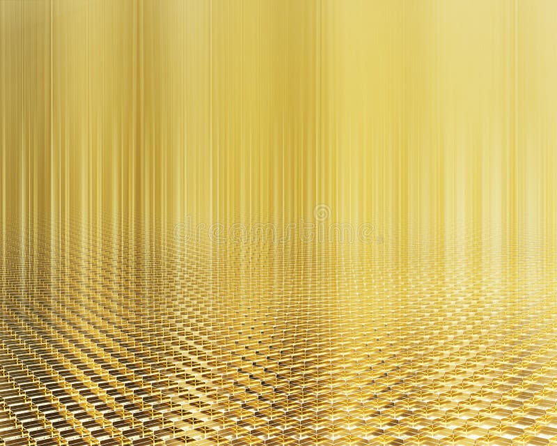 Abstract Background Triangle Gold Bars. 3d Illustration Stock ...