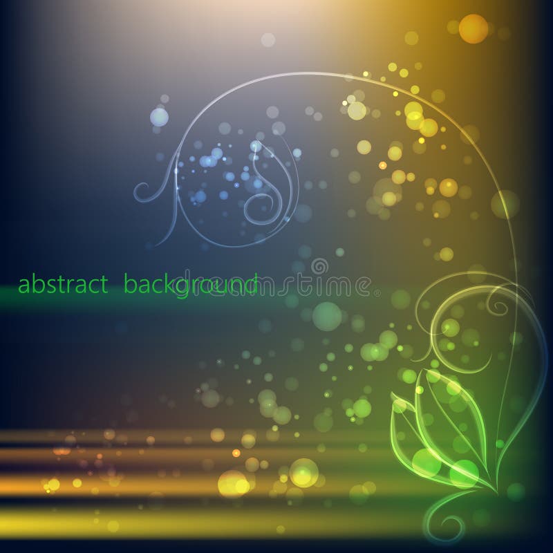 Abstract Background with Curls, Stock Illustration - Illustration of ...