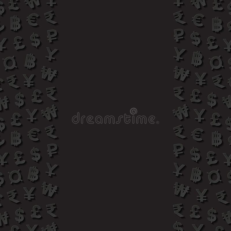 Abstract Background with Currency Symbols Stock Vector - Illustration ...