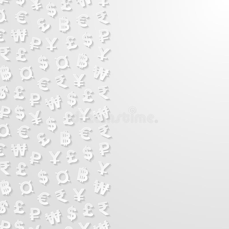 Abstract Background with Currency Symbols Stock Vector - Illustration ...