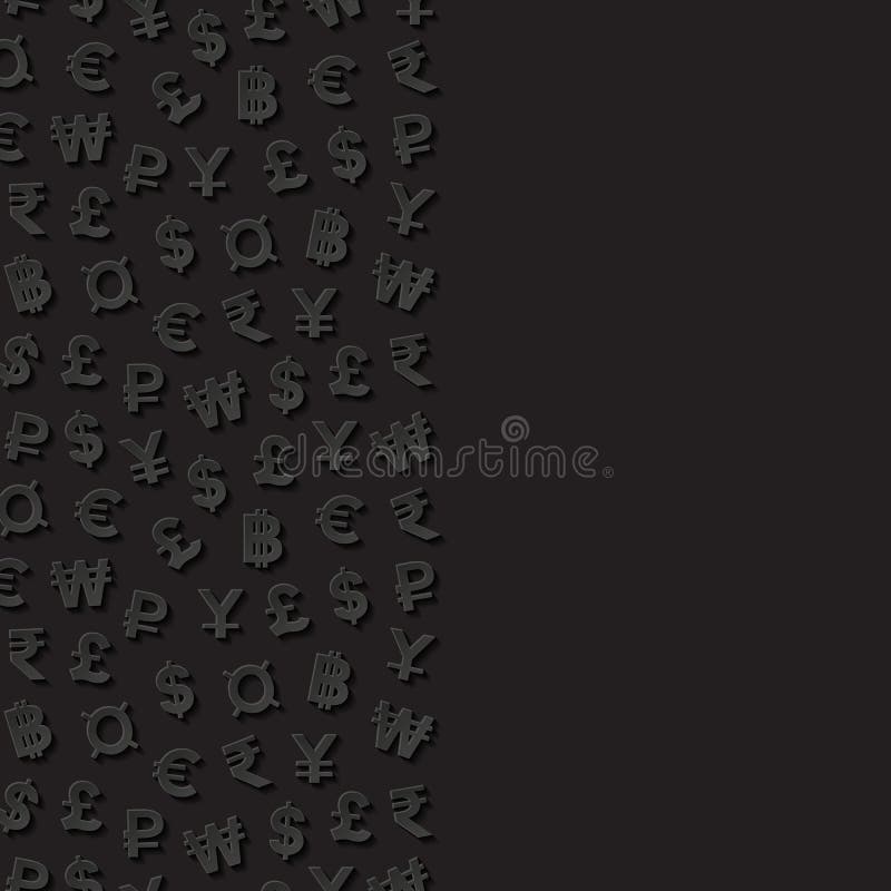 Abstract Background with Currency Symbols Stock Vector - Illustration ...