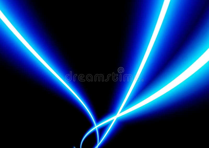 Abstract Background of Curved Blue Light Lines Stock Image - Image of ...