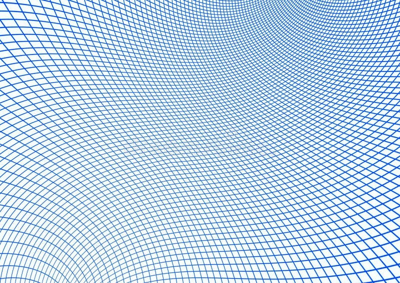 Abstract Background of Curved Blue Mesh on a White Background Stock ...