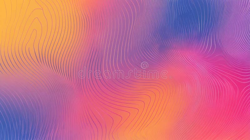 Abstract Background with Curved Lines, Gradient Colors, and a ...