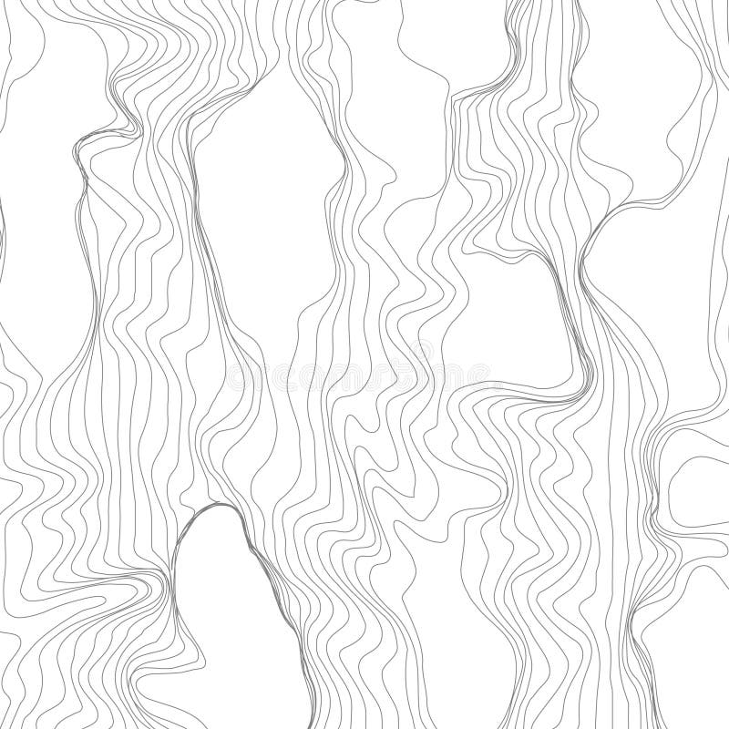 Abstract Background of Curved Lines. the Pattern of Spreading Water ...