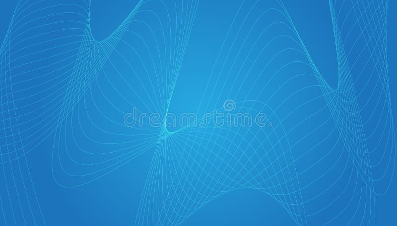 Abstract Background with Curved Wavy Lines. Vector Illustration for ...