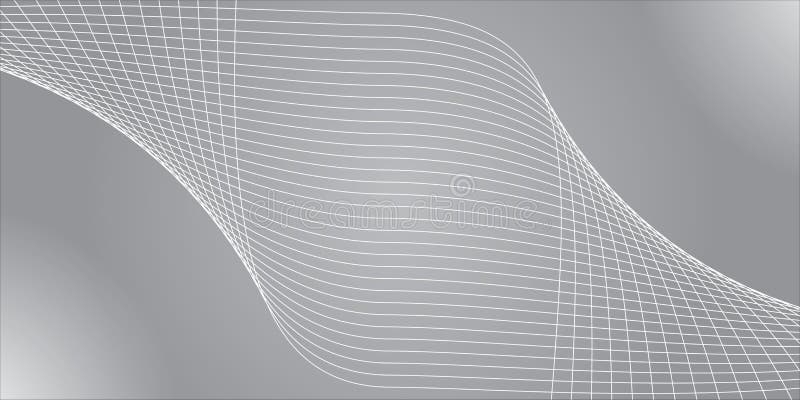 Abstract Background with Curved Wavy Lines. Vector Illustration for ...