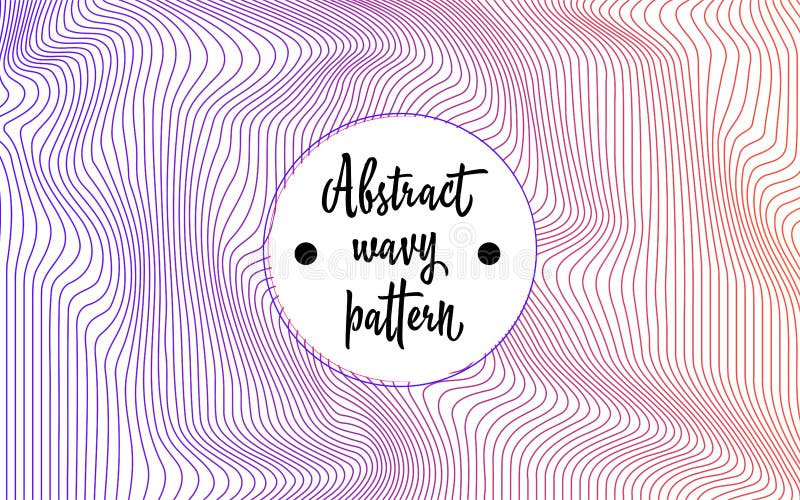 Abstract Background with Curved Wavy Lines on a White Background. Stock ...
