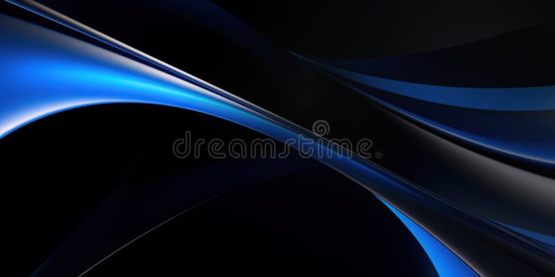 An Abstract Background with Curves and Different Blue Colors Stock ...