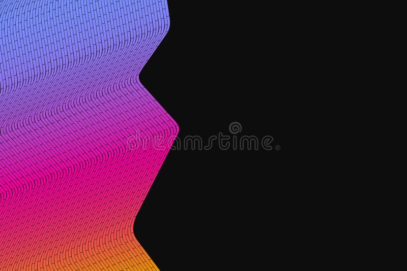 Abstract Background. Cyber Grid Illustration. Multicolored Cell Massive ...
