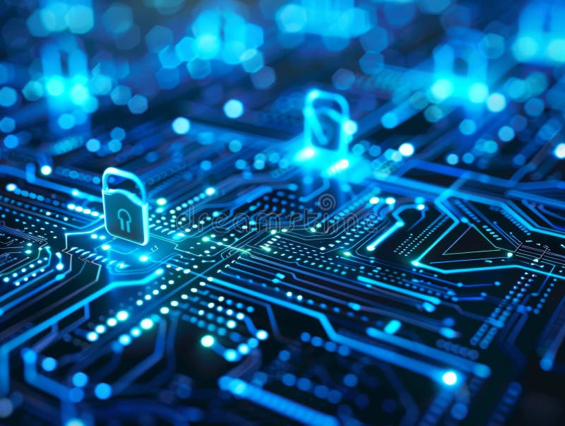 Abstract Background of Cyber Security and Internet Safety in Digital ...