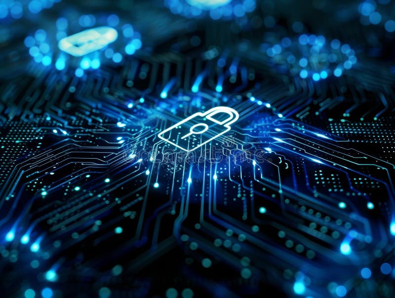 Abstract Background of Cyber Security and Internet Safety in Digital ...