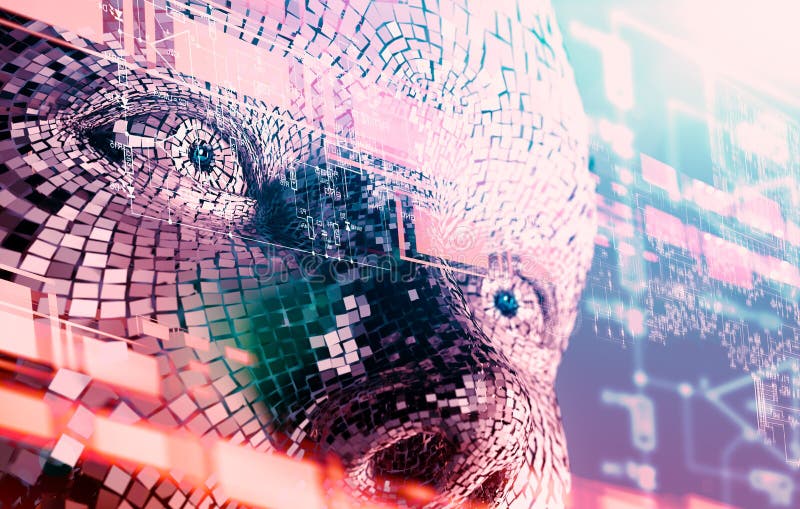 Algorithm Programming And Artificial Intelligence Conceptbiometrics And Facial Recognition