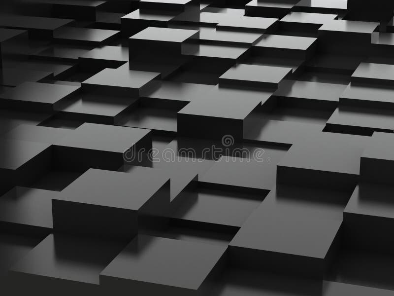 Abstract Background of 3d Blocks Stock Illustration - Illustration of ...