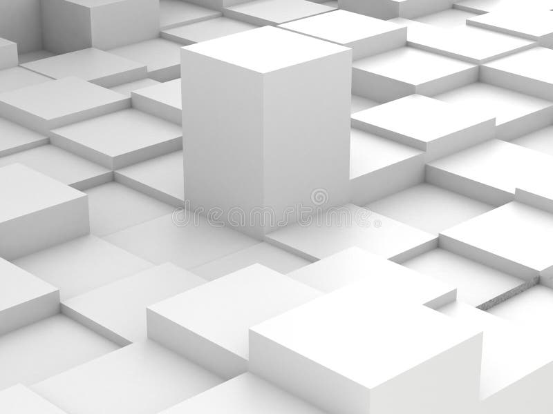 Abstract Background of 3d Blocks Stock Illustration - Illustration of ...