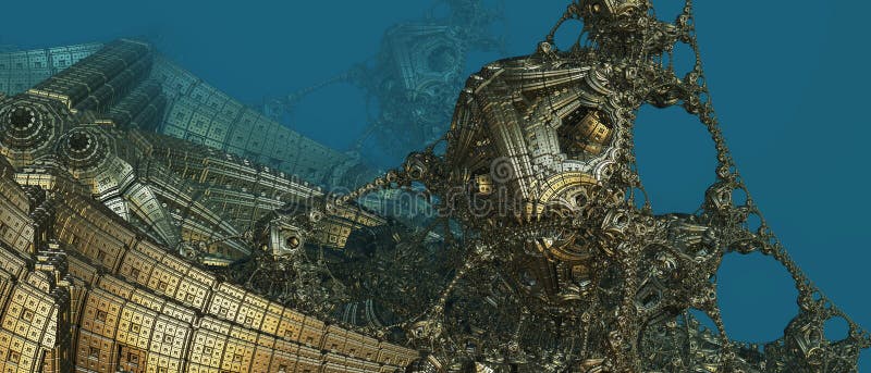 Abstract Background 3D, Fantastic Ancient Civilization Architecture ...