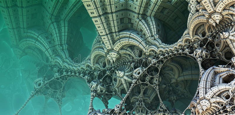 Abstract Background 3D, Fantastic Ancient Civilization Architecture ...